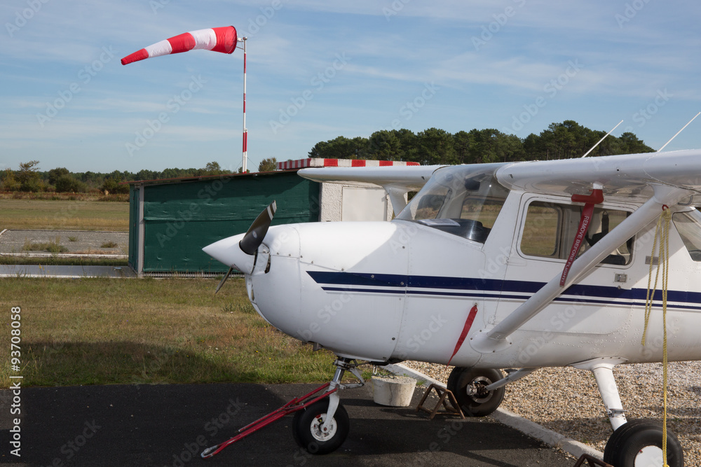 Beautiful small Airplane at the airport - Stock Photo | Adobe Stock