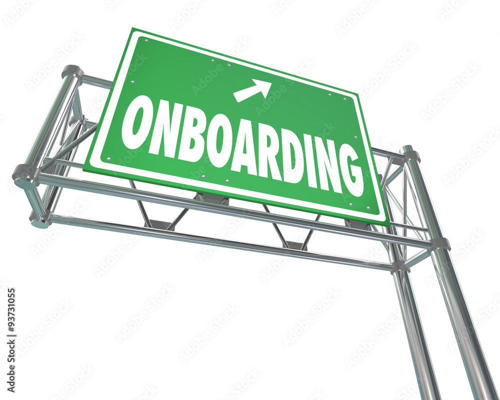 Onboarding Freeway Sign New Employee Introduction Welcome Stock ...