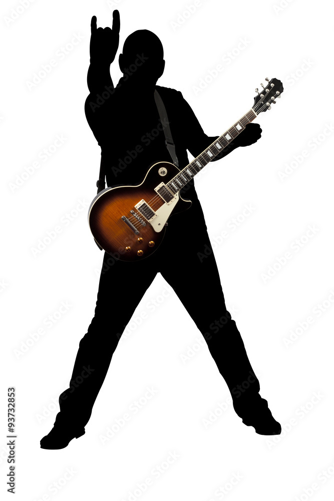 Rock Guitarist Silhouette