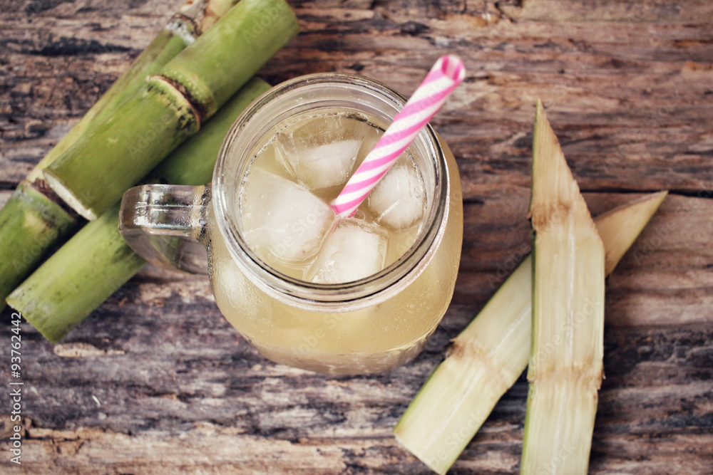Drink of sugar cane. Stock Photo | Adobe Stock