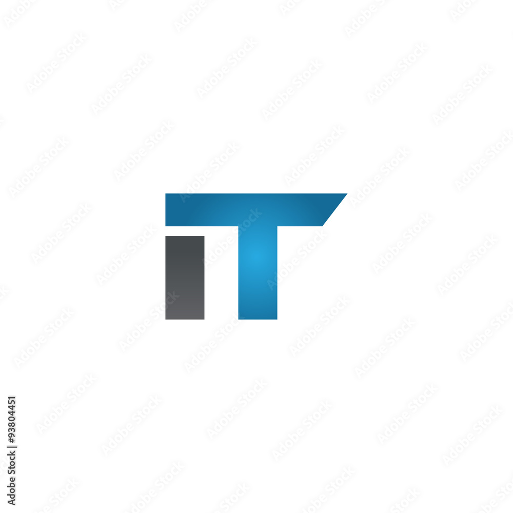 IT company linked letter logo blue Stock Vector | Adobe Stock