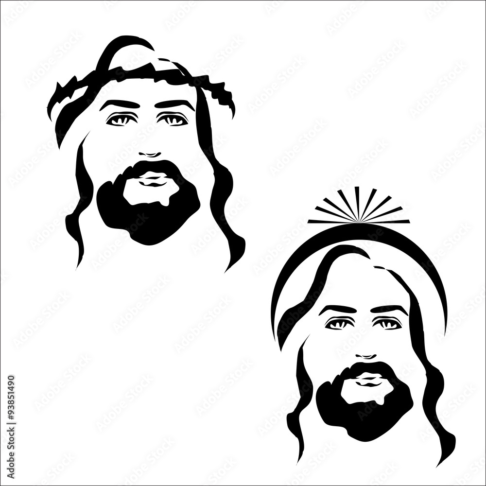 Jesus icon Stock Vector | Adobe Stock