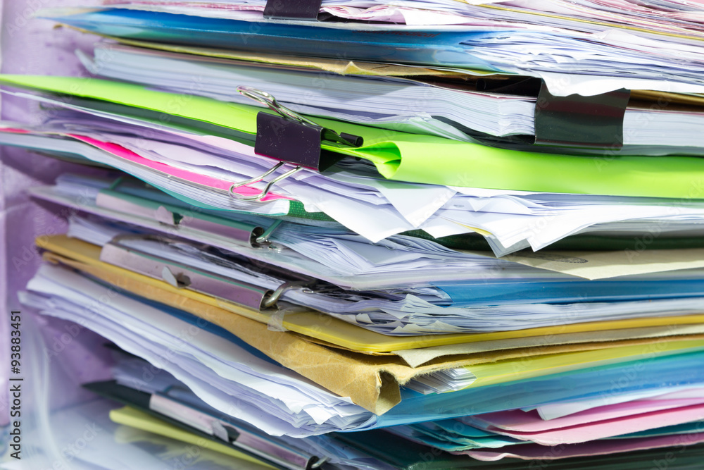 Documents on the office desk Stock Photo | Adobe Stock