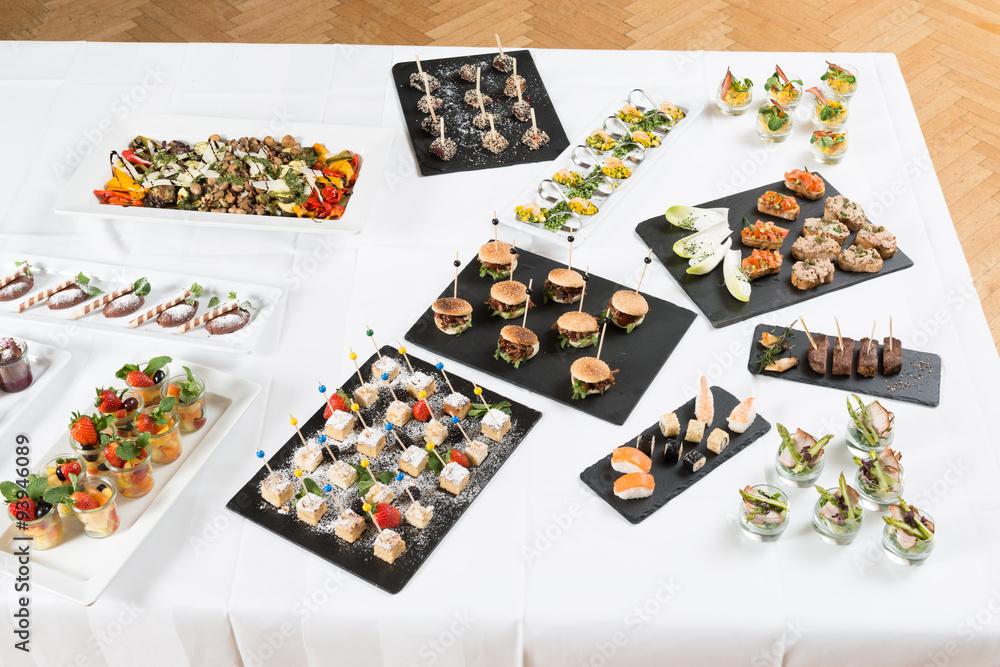 Fingerfood-Buffet in der Gastronomie Stock Photo | Adobe Stock