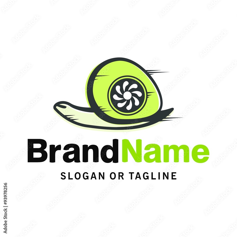 turbo snail iconic logo fast and furious Stock Vector | Adobe Stock