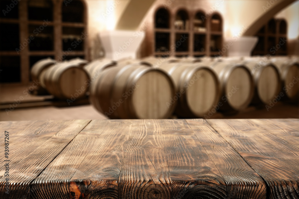 barrels and desk top place Stock-Foto | Adobe Stock