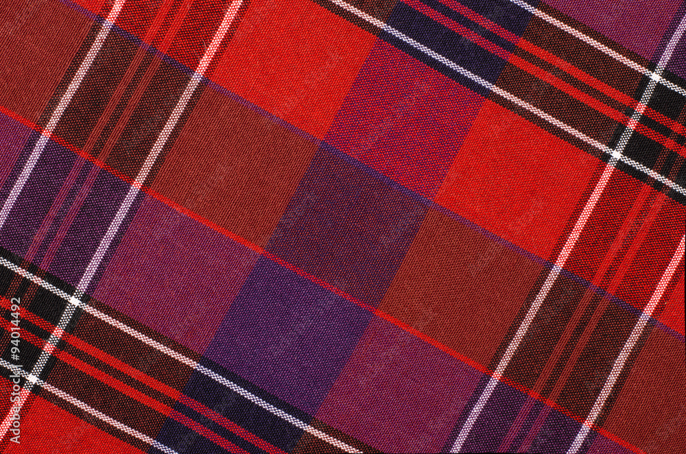 Paper 31-252 Rice paper beige-navy-red check Background Paper Scottish ...