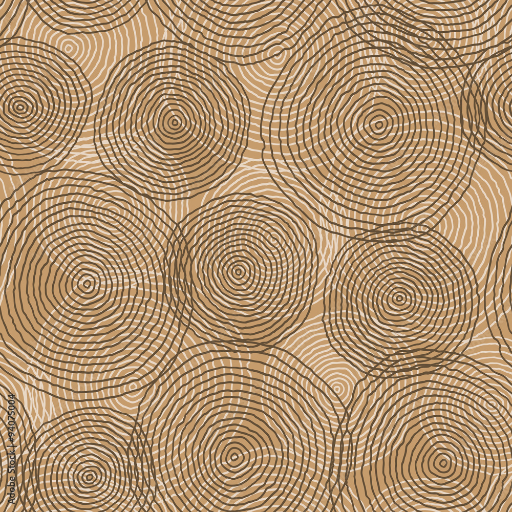 Seamless image with rounds. Vector hand drawn background. Abstra Stock ...