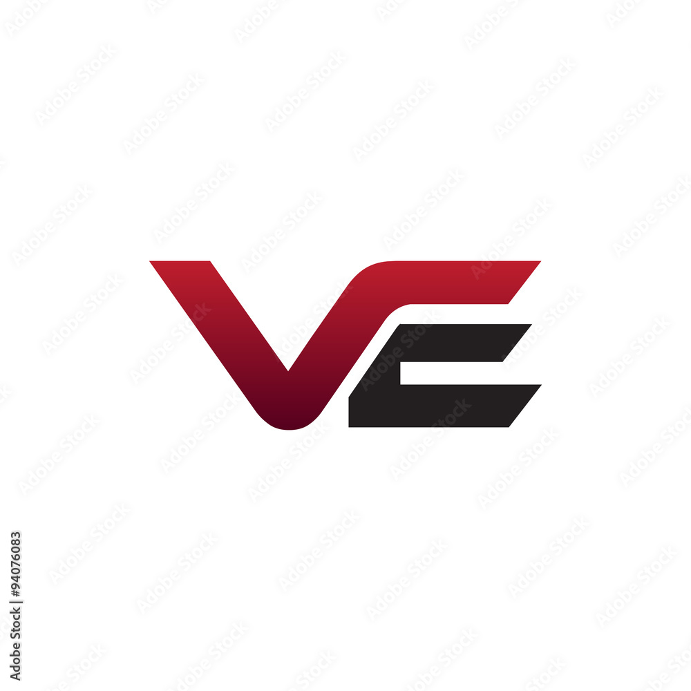 Modern Initial Logo VE Stock Vector | Adobe Stock