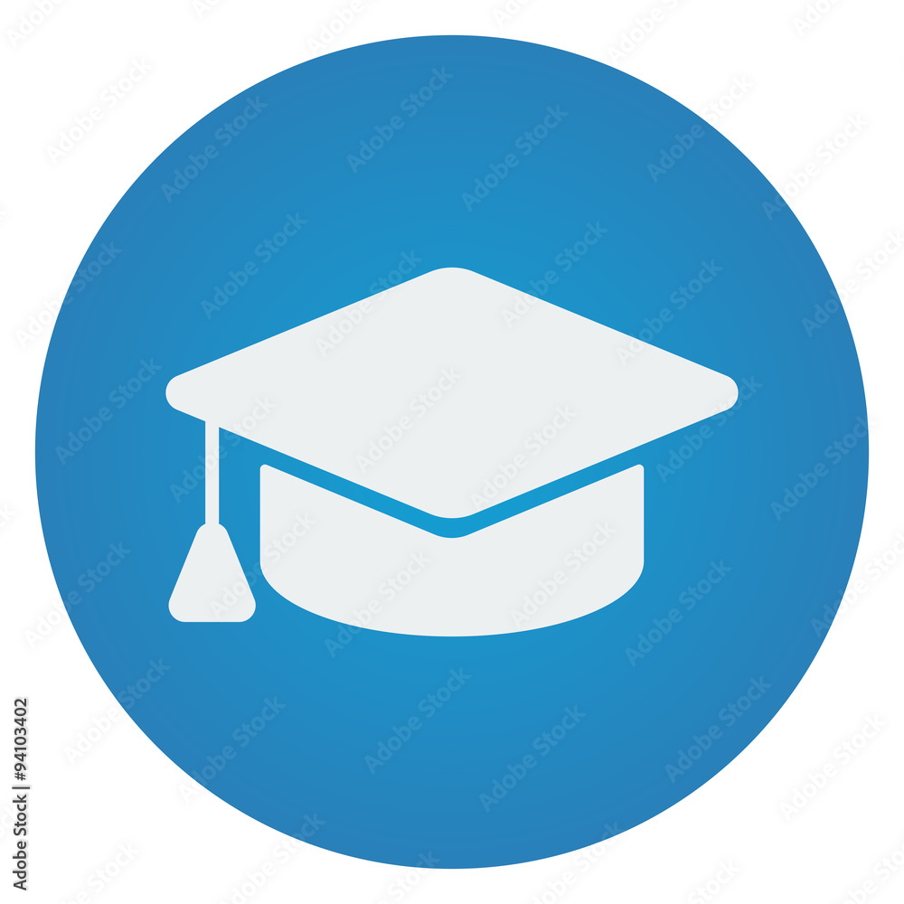 Graduation Cap Circle Icon
