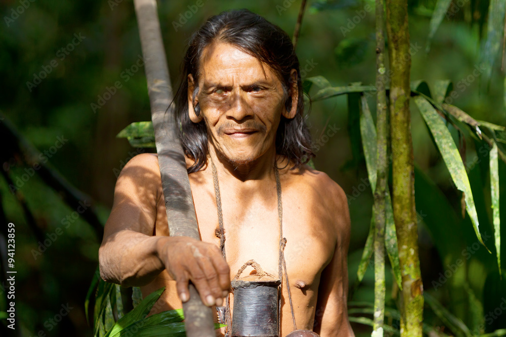 Capture stunning portraits of typical Huaorani hunters in the Waorani ...