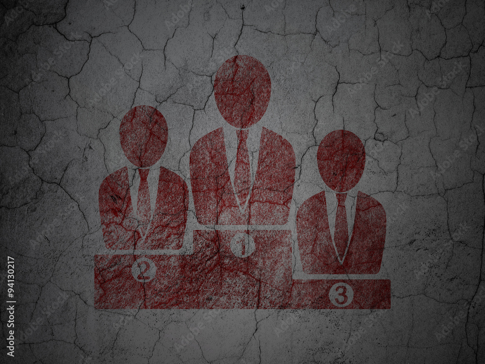 Law concept: Business Team on grunge wall background Stock Illustration ...
