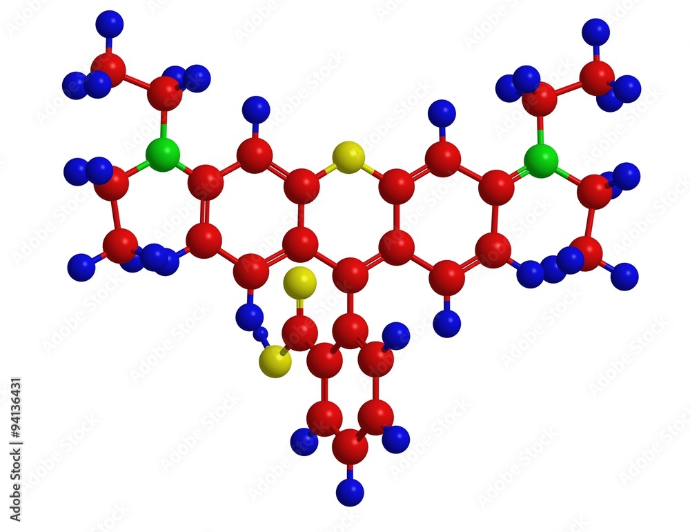 Molecular structure of rhodamine B Stock Illustration | Adobe Stock
