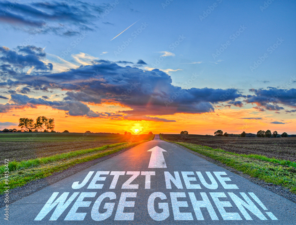Jetzt neue Wege gehen! Stock-Foto | Adobe Stock Jetzt neue Wege gehen! Stock-Foto | Adobe Stock