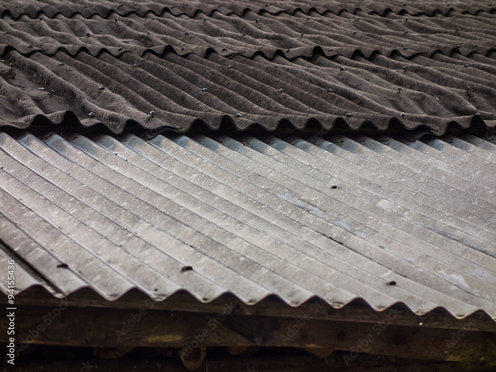 Überdachung mit Wellblech Stock Photo | Adobe Stock