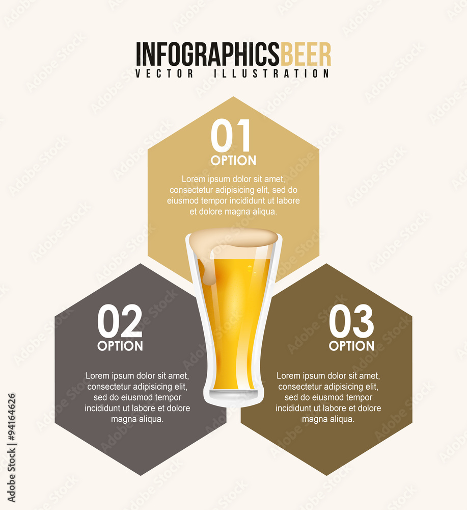 infographics beer design Stock Vector | Adobe Stock