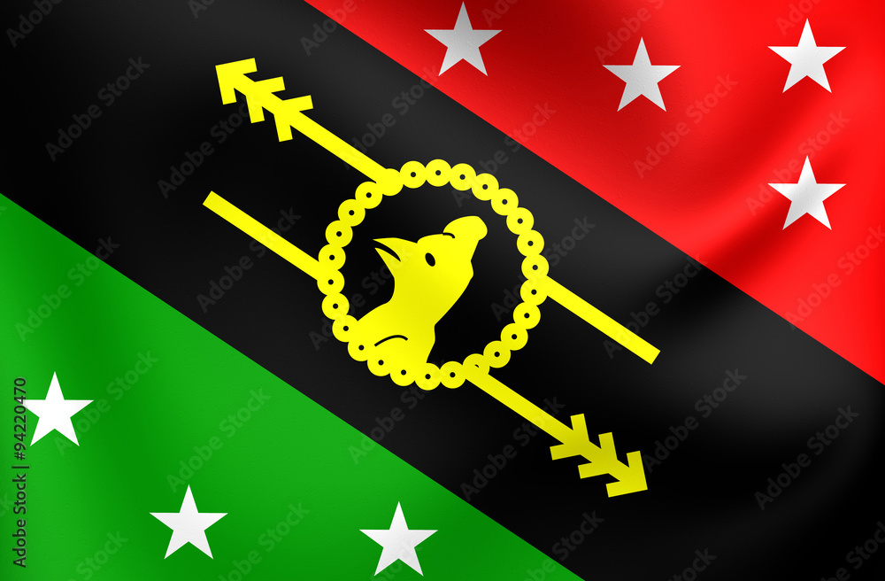 Flag of Southern Highlands Province, Papua New Guinea. Stock ...