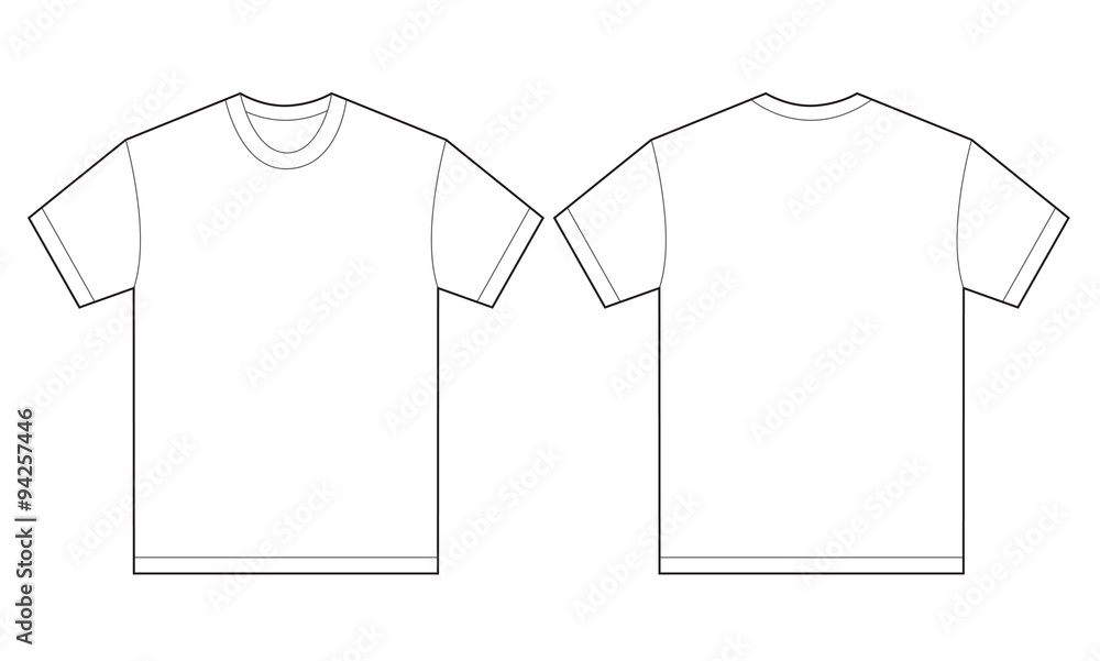 White Shirt Design Template For Men Stock Vector | Adobe Stock