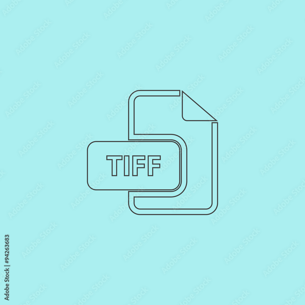 Vettoriale Stock TIFF image file extension icon. | Adobe Stock