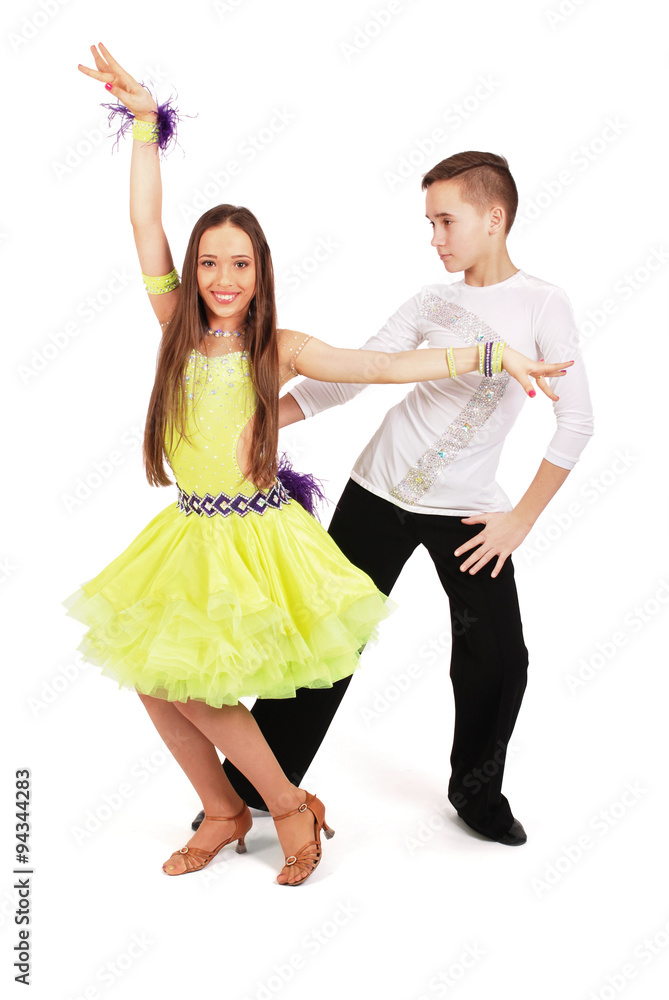 Boy and girl dancing ballet Stock Photo | Adobe Stock
