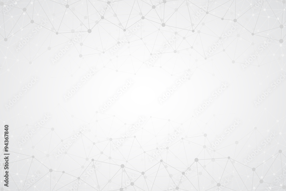 Abstract bright simple tech vector background. Connection structure. Polygonal vector abstract ...
