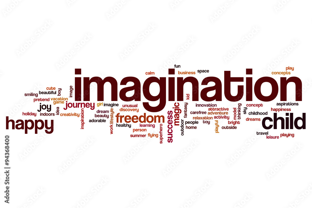 Imagination word cloud concept Stock Illustration | Adobe Stock
