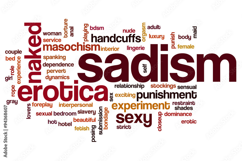 Sadism word cloud concept Stock Illustration | Adobe Stock