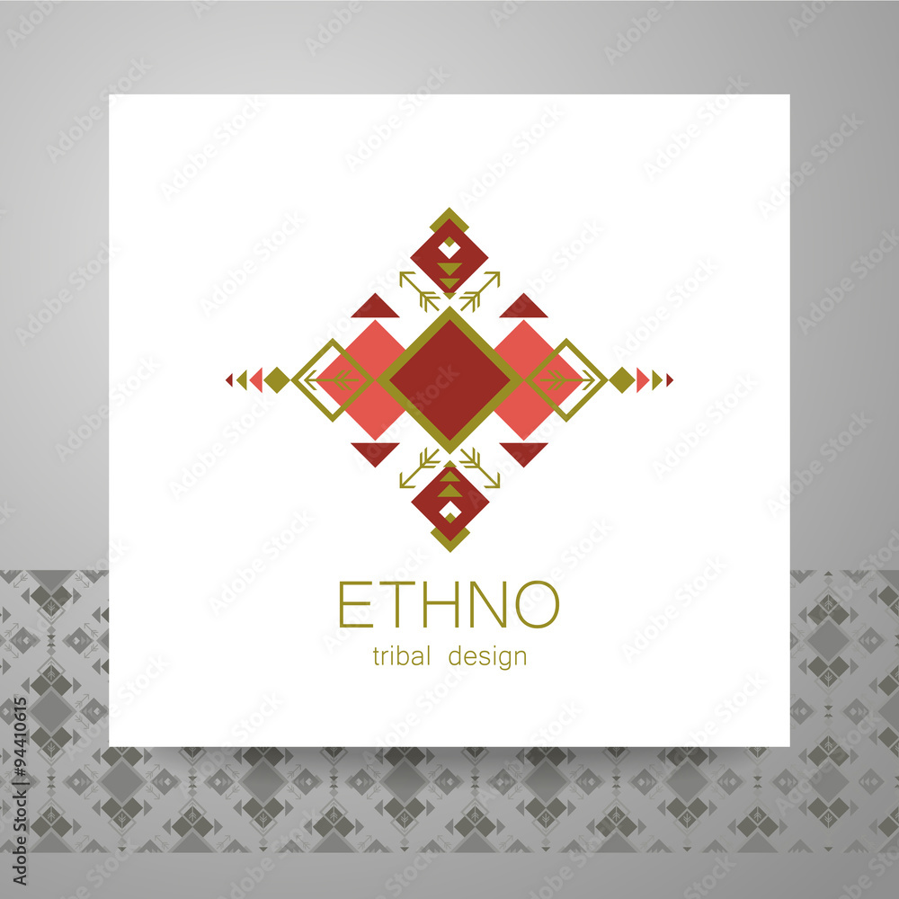 ethno tribal design Stock Vector | Adobe Stock