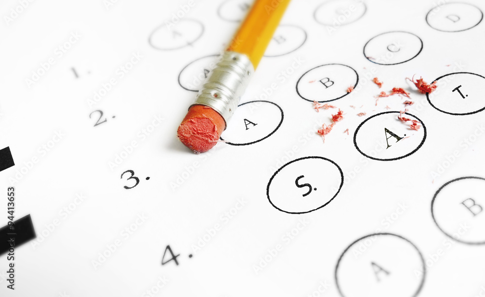 sat-multiple-choice-exam-stock-foto-adobe-stock