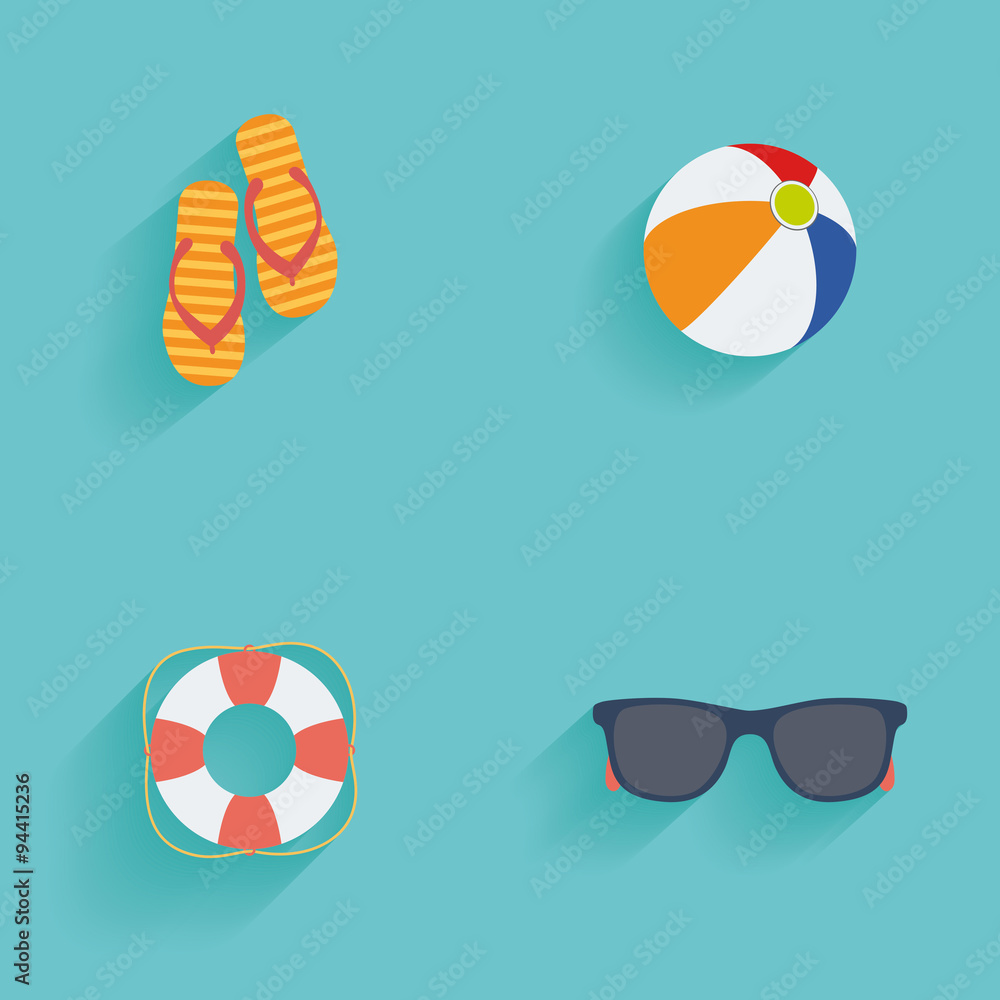 Summer icon Stock Vector | Adobe Stock