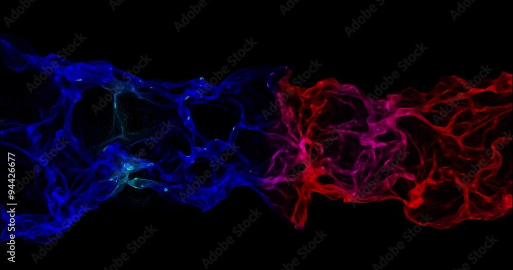 Liquid Flame - Blue Red Color. CGI Animation Stock Video | Adobe Stock