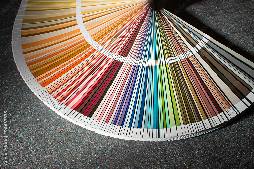 Color card, Color guide closeup, Color Chart, Color Swatch Stock Photo ...