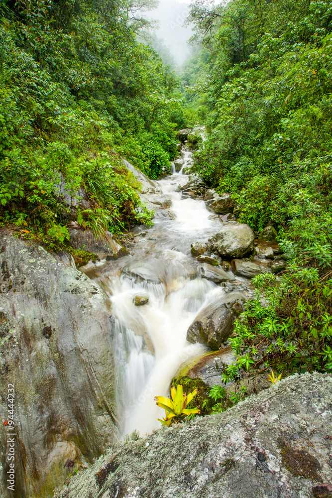 Experience the breathtaking beauty of the Machay Mountain waterfall ...
