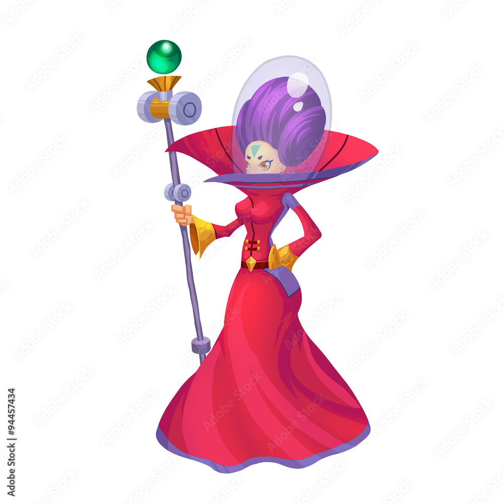 Illustration: The Space Queen. Element Creation / Character Design ...