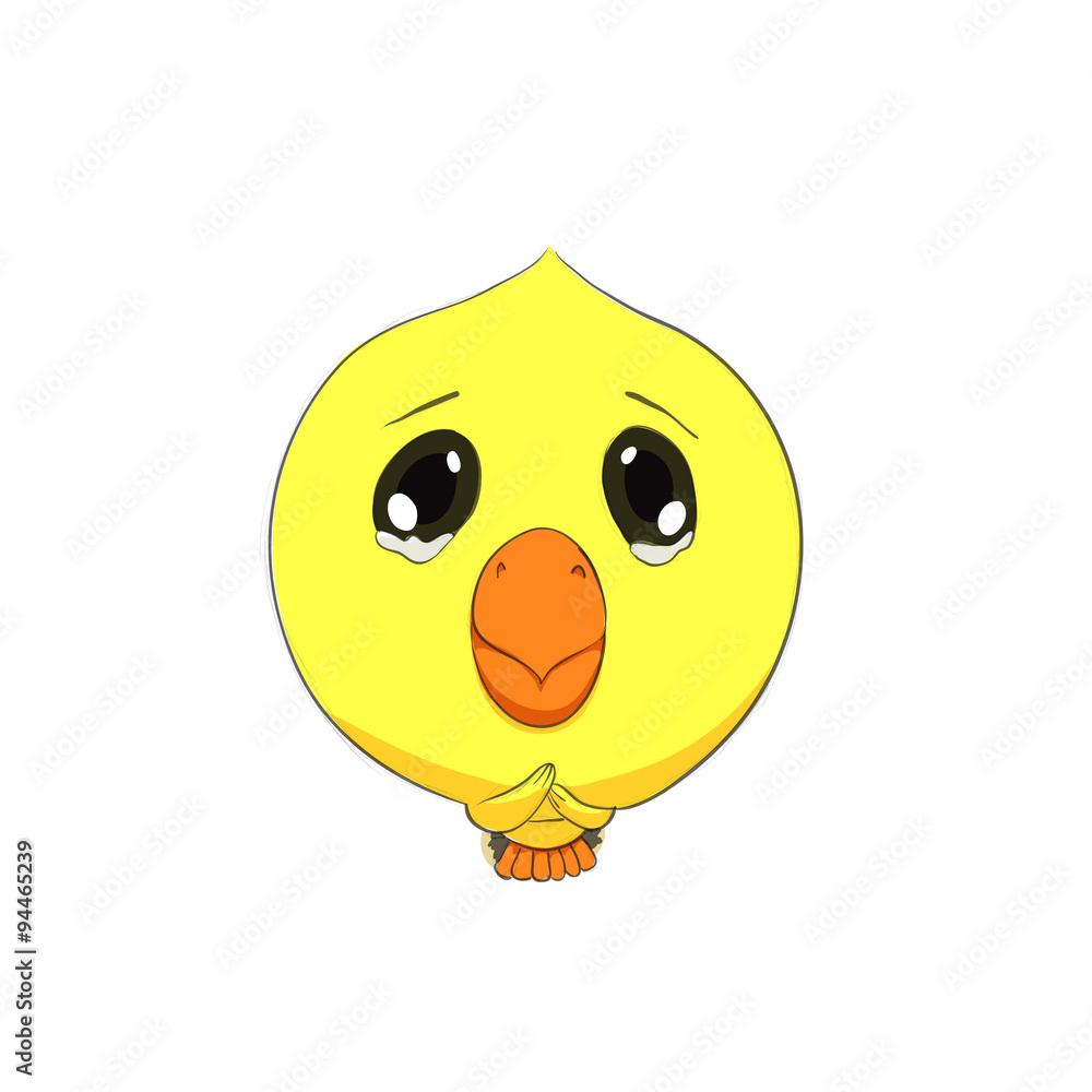 Cute chick character Stock Vector | Adobe Stock