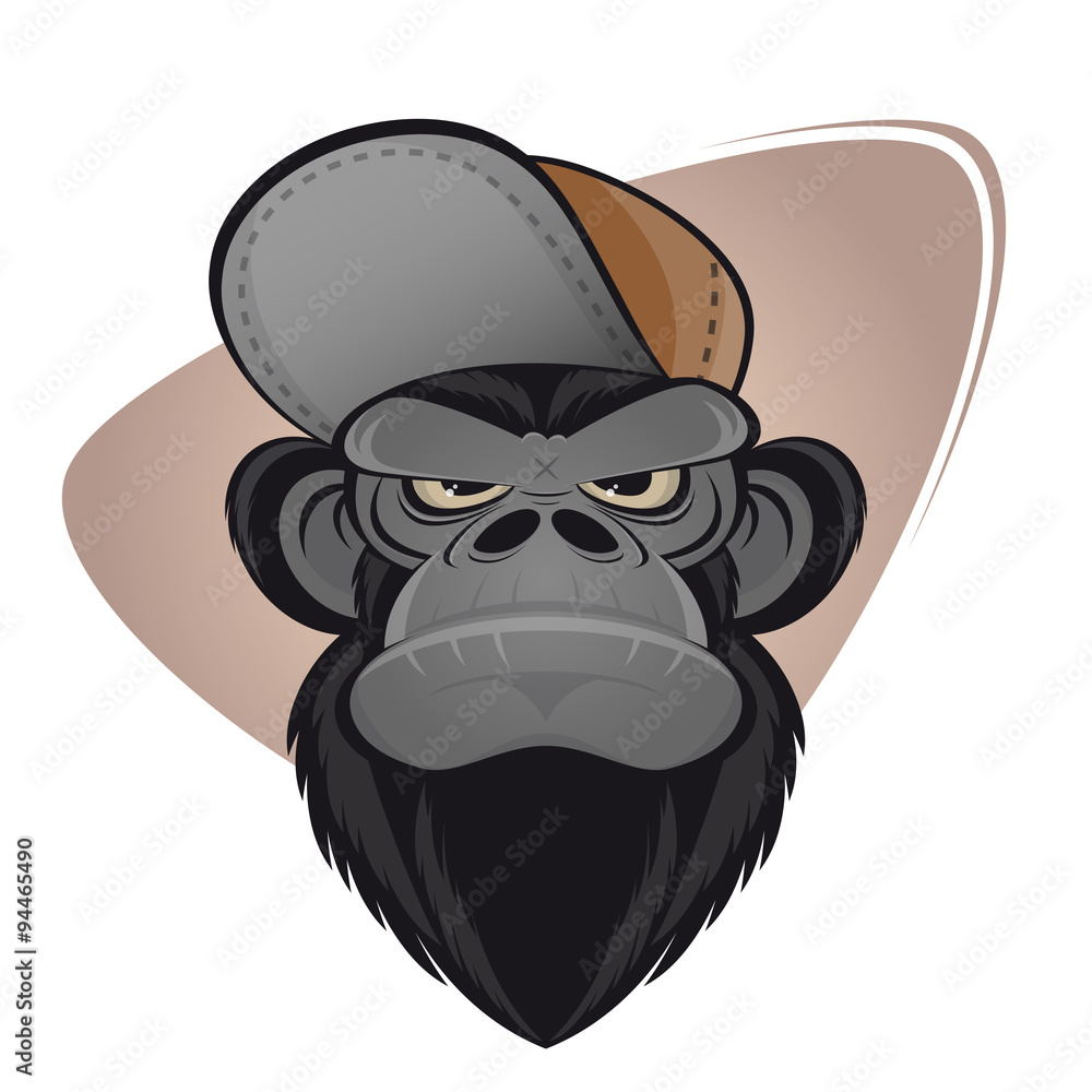 affe kappe böse vector de Stock | Adobe Stock