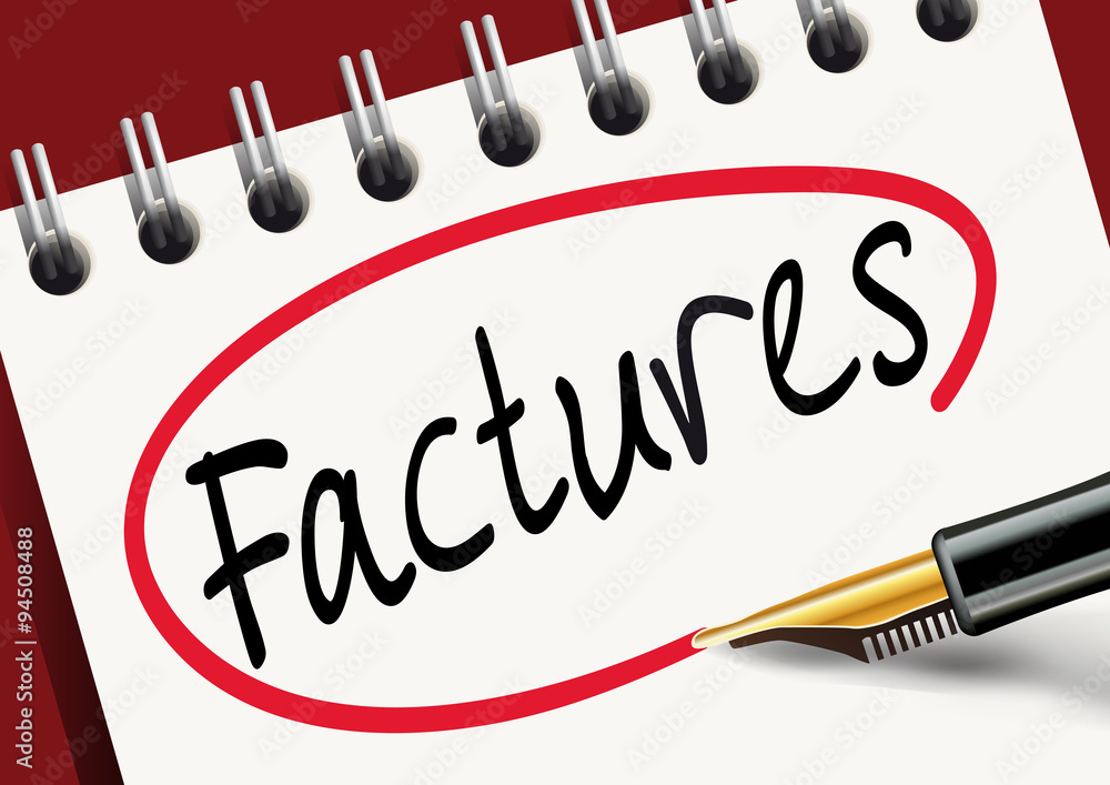 BLOC Facture Stock Vector | Adobe Stock