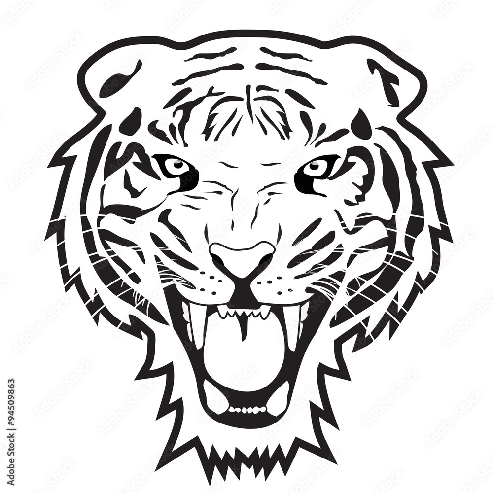 Tiger Outline