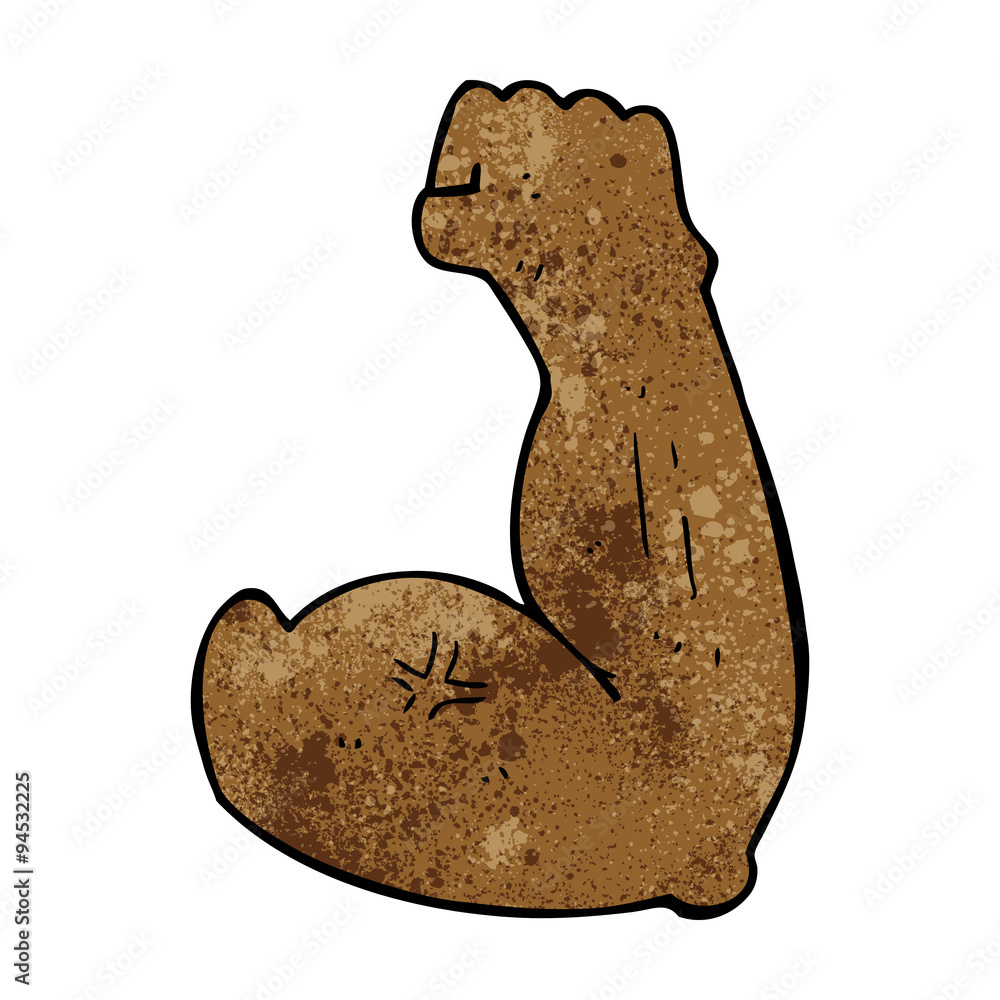 Flexed Arm Cartoon