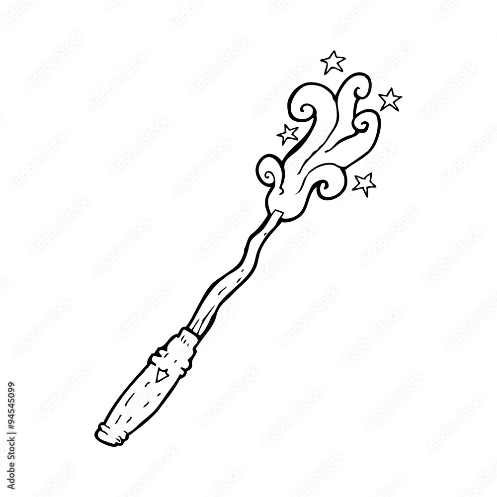 Magician Wand Drawing