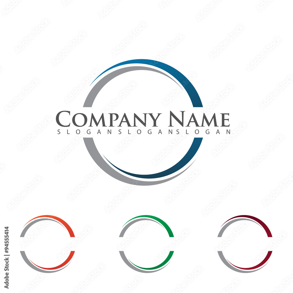 Circle Company Logo Stock 벡터 | Adobe Stock