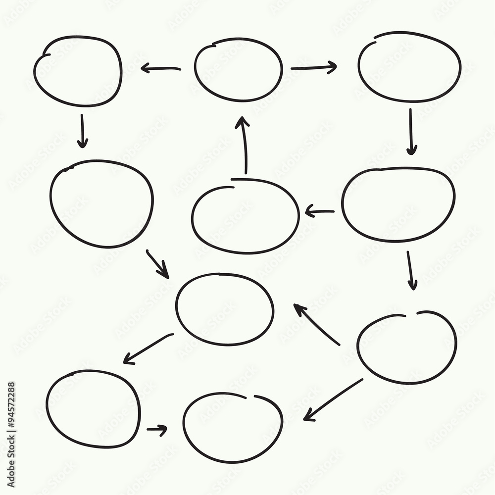 Abstract Flowchart Vector Design Stock Vector Adobe Stock