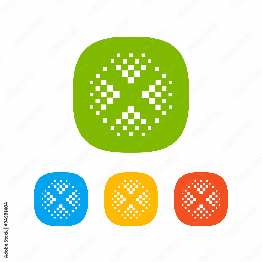 World Initial X Pixel logo icon Stock Vector | Adobe Stock