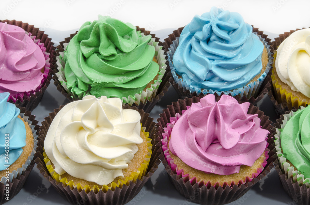 Cupcakes decorated Stock Photo | Adobe Stock