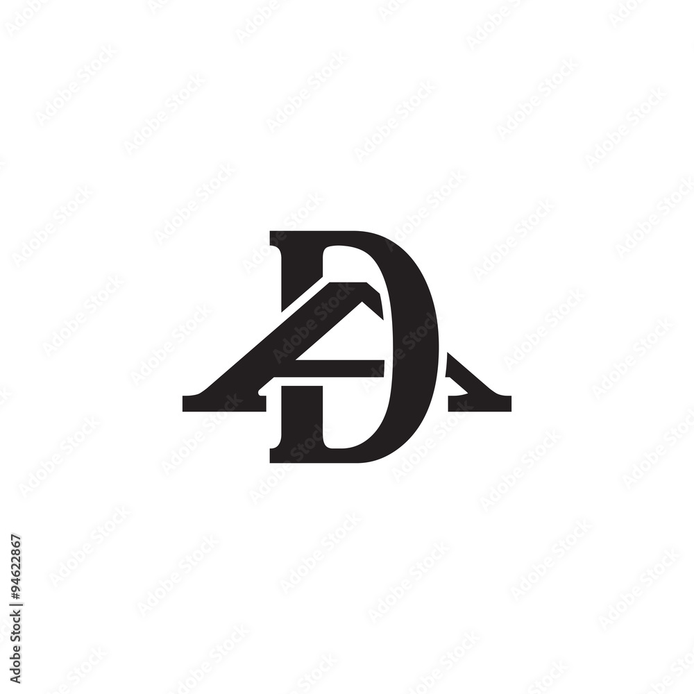 Letter A and D monogram logo Stock Vector | Adobe Stock