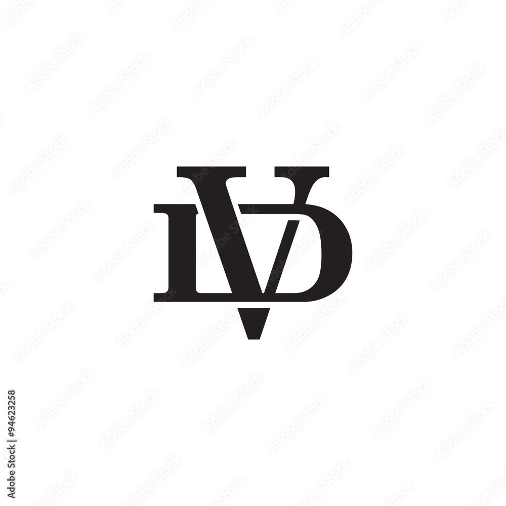 Letter D and V monogram logo Stock Vector | Adobe Stock