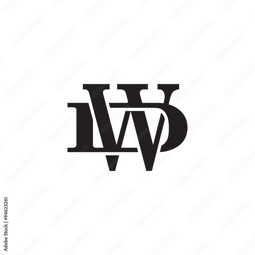 Letter D and W monogram logo Stock Vector | Adobe Stock