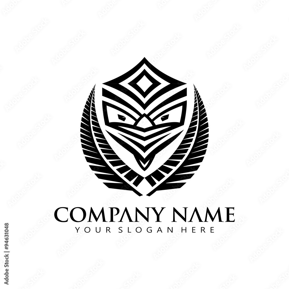 simple elegant Maori mask icon logo vector Stock Vector | Adobe Stock