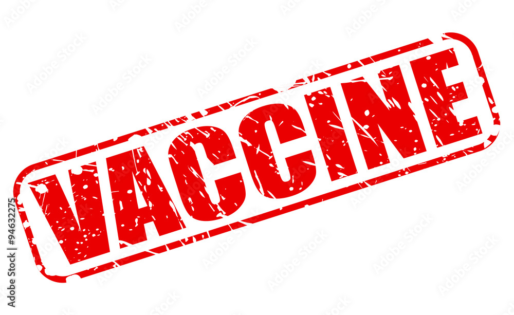 VACCINE red stamp text Stock Vector | Adobe Stock