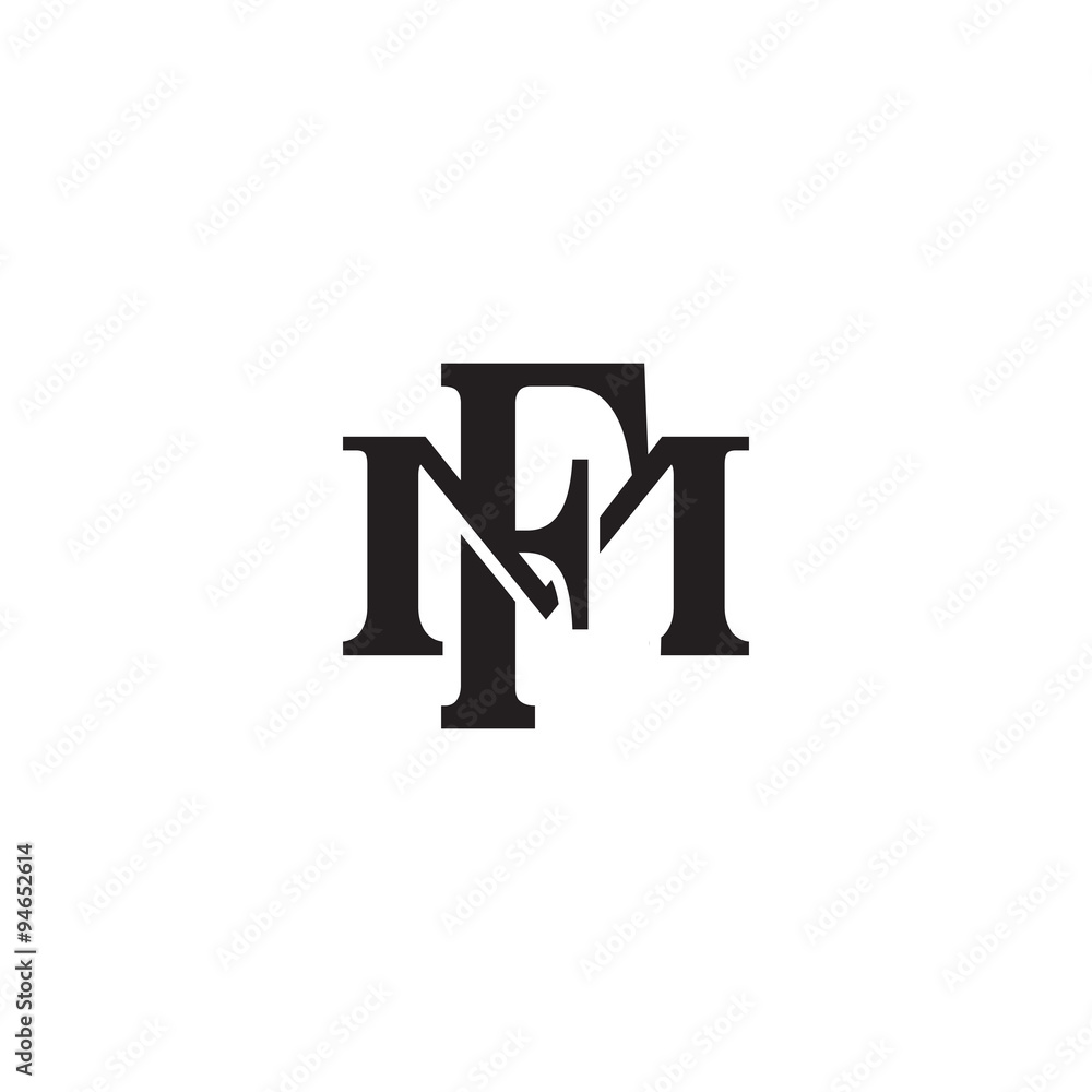 Letter M and F monogram logo Stock Vector | Adobe Stock